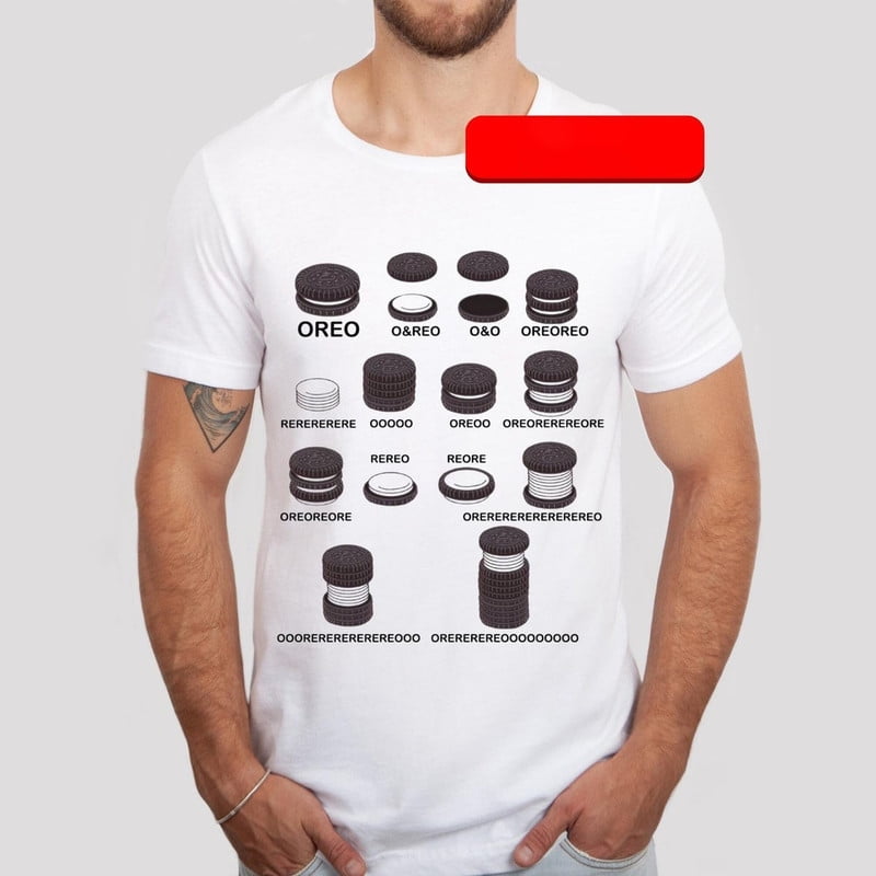 Funny Oreo T-Shirt, Gag Gift For Men, Oreoreo Meme, Oreo Grammar ...