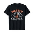 Funny Outdoor Camping T-Shirt for Master of Campfire Enthusiasts ...