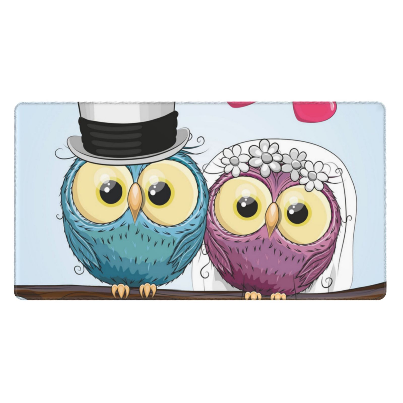 Funny Owls Mousepad Large Mouse Pad Desk Pad Computer Keyboard Mouse ...