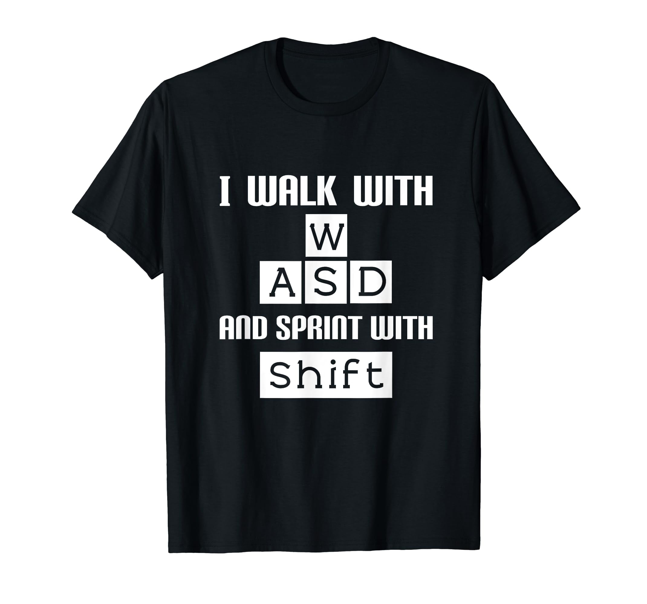Funny PC Video Gamer WASD Gaming T-Shirt - Walmart.com