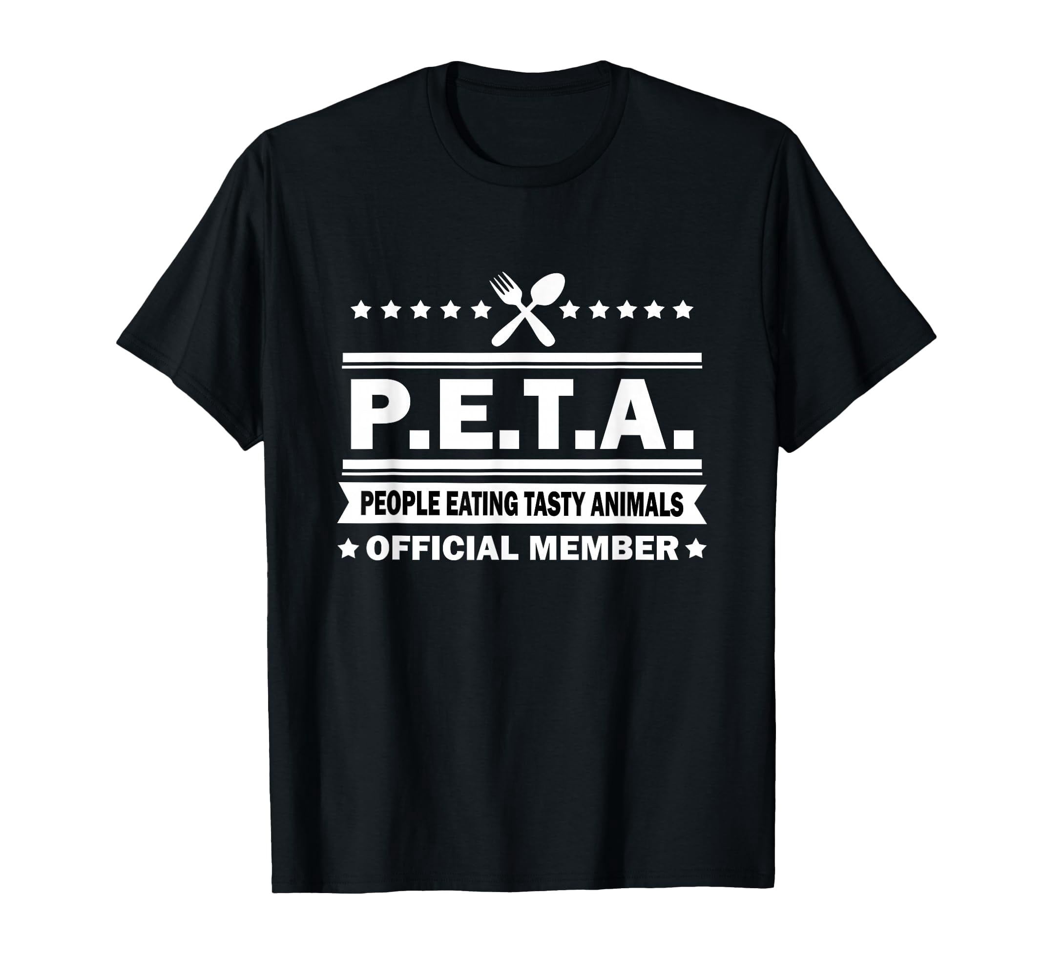 Funny PETA Graphic T-Shirt with Bold Text for Animal Lovers and Food ...