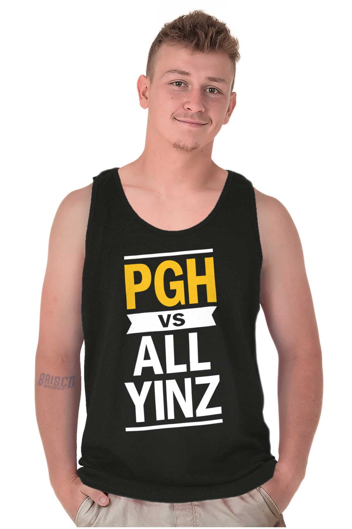 Funny PGH Pennsylvania Vs All Yinz Tank Top T Shirts Men Women Brisco ...