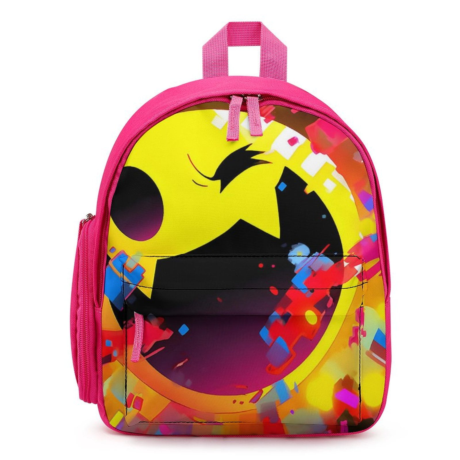 Funny Pac-Man Backpack Adjustable Schoolbag Bookbag Daypack Lightweight ...
