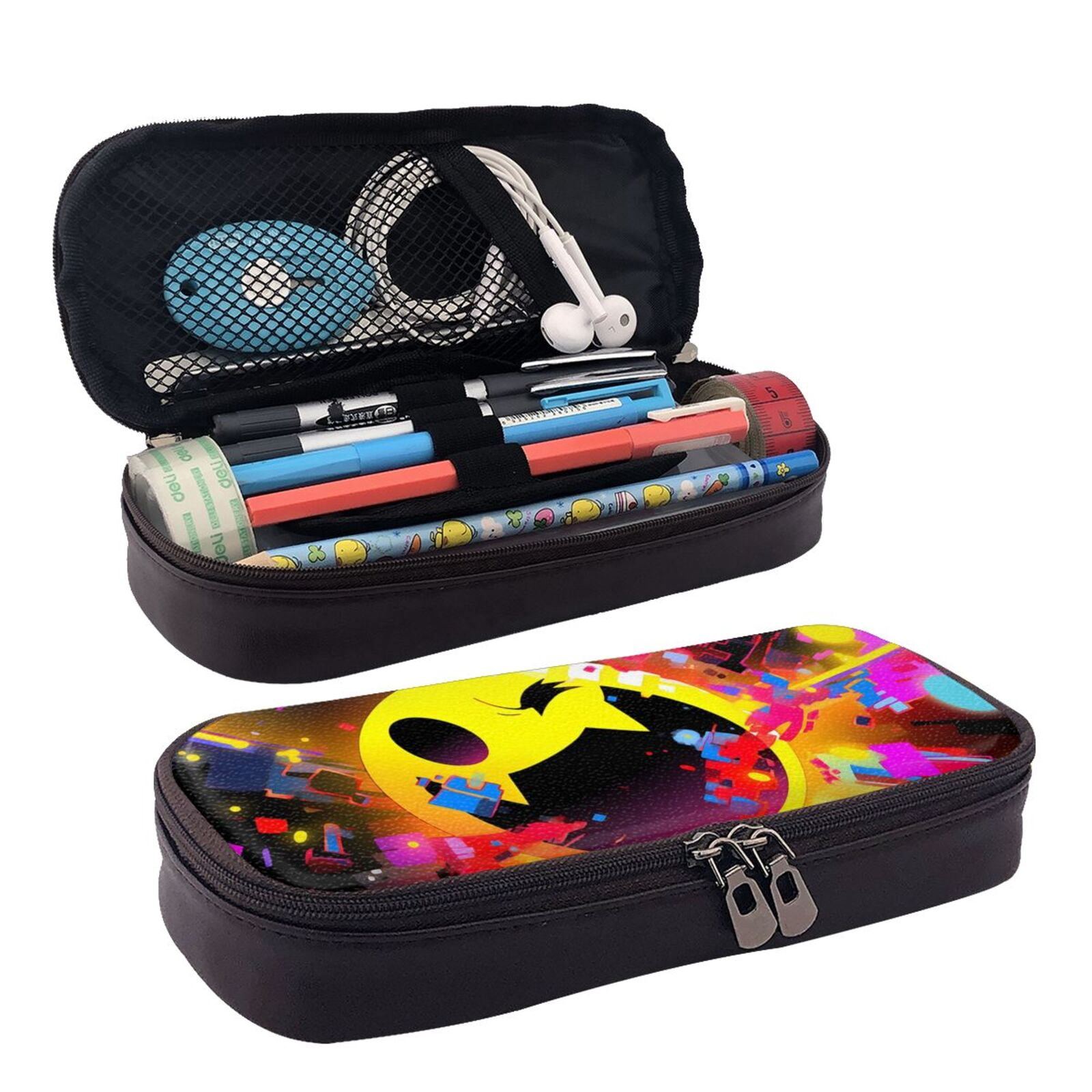 Funny Pac-Man Pencil Case Stationery Pouch Organizer Office Supplies ...