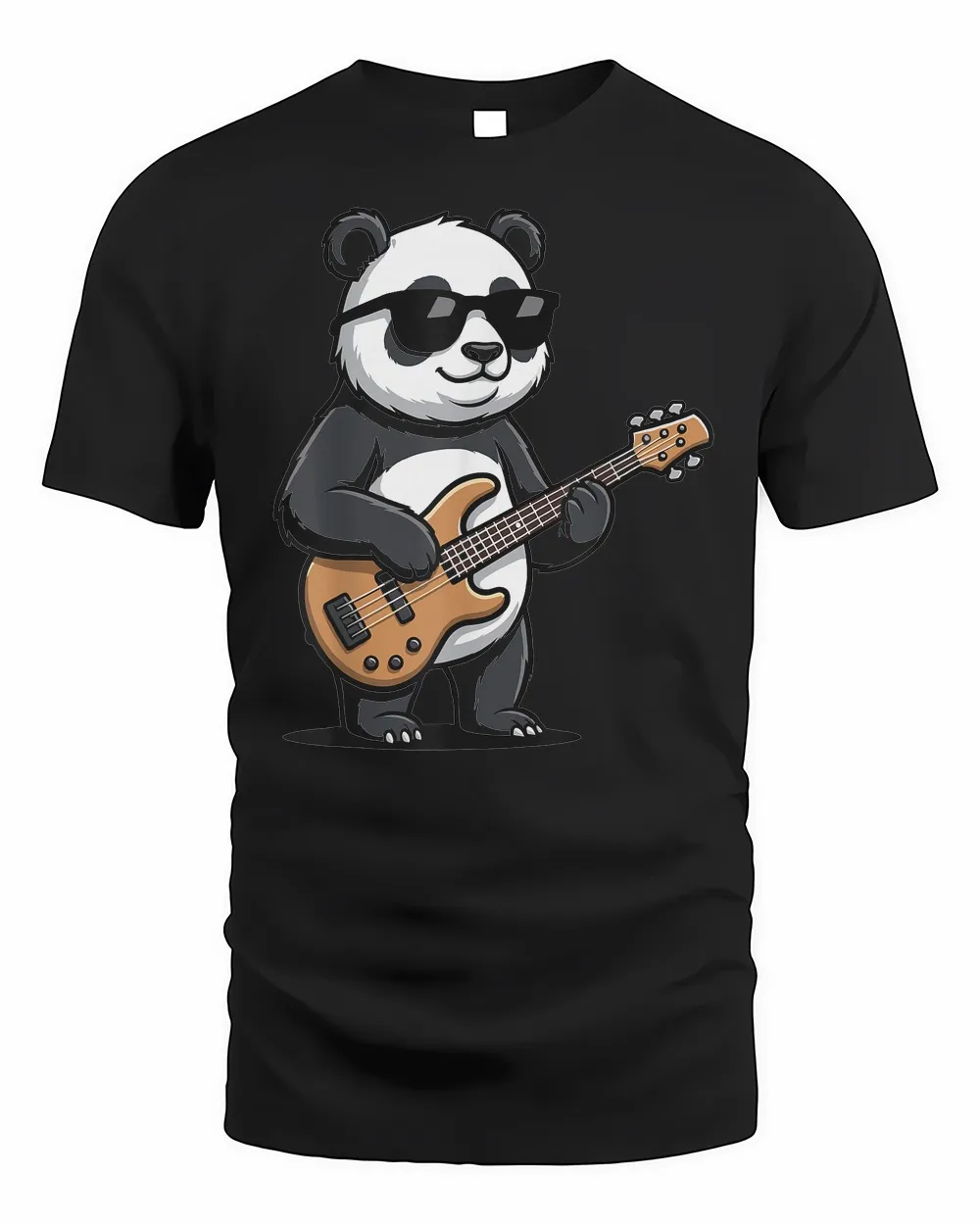 Funny Panda Playing Bass Guitar Shirt - Walmart.com