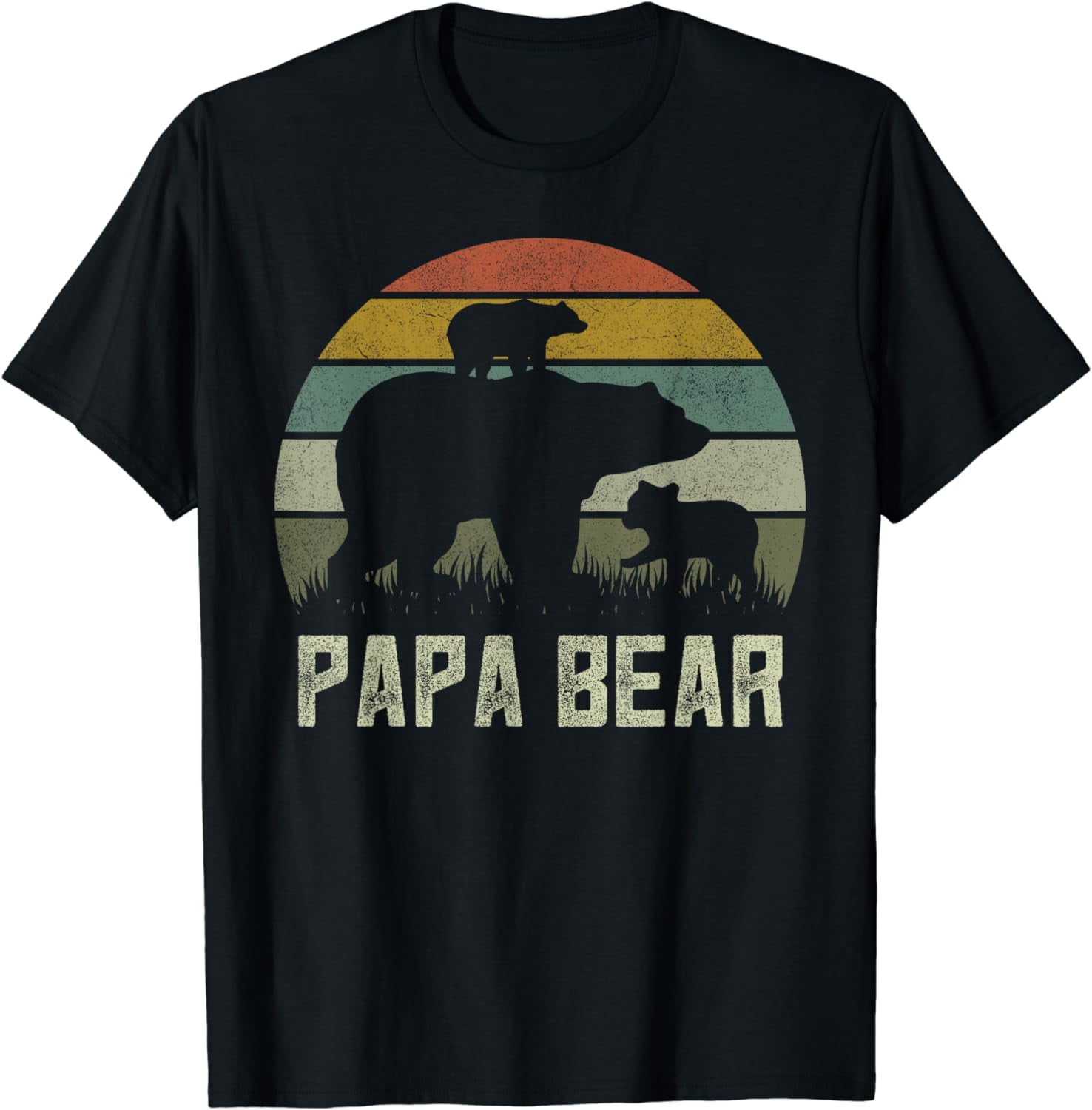 Funny Papa Bear Shirts, Cub 2 Kids Fathers Day Grandpa T-Shirt ...
