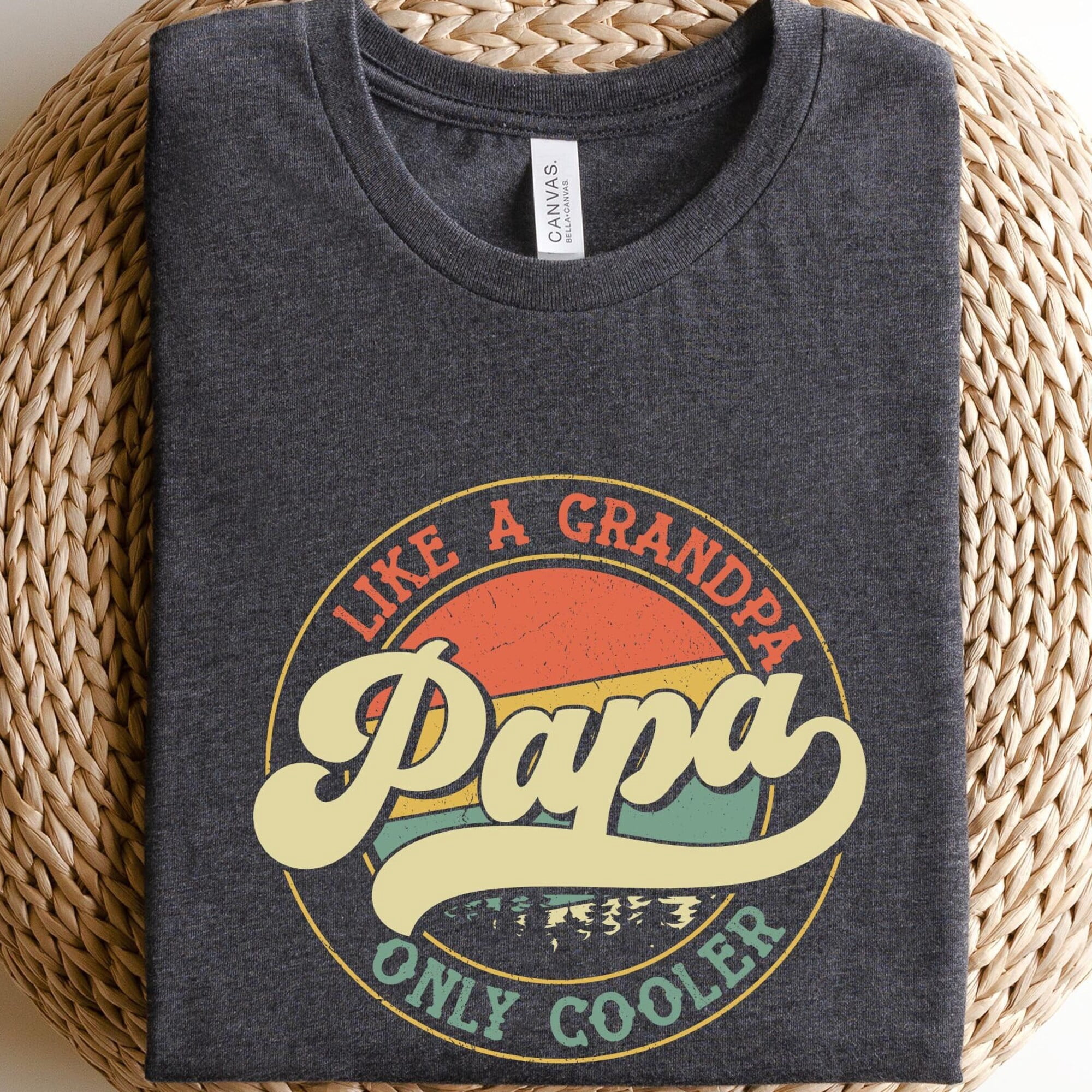 Funny Papa T-Shirt, Gift for Papa, Best Dad Shirt, Father's Day Present ...