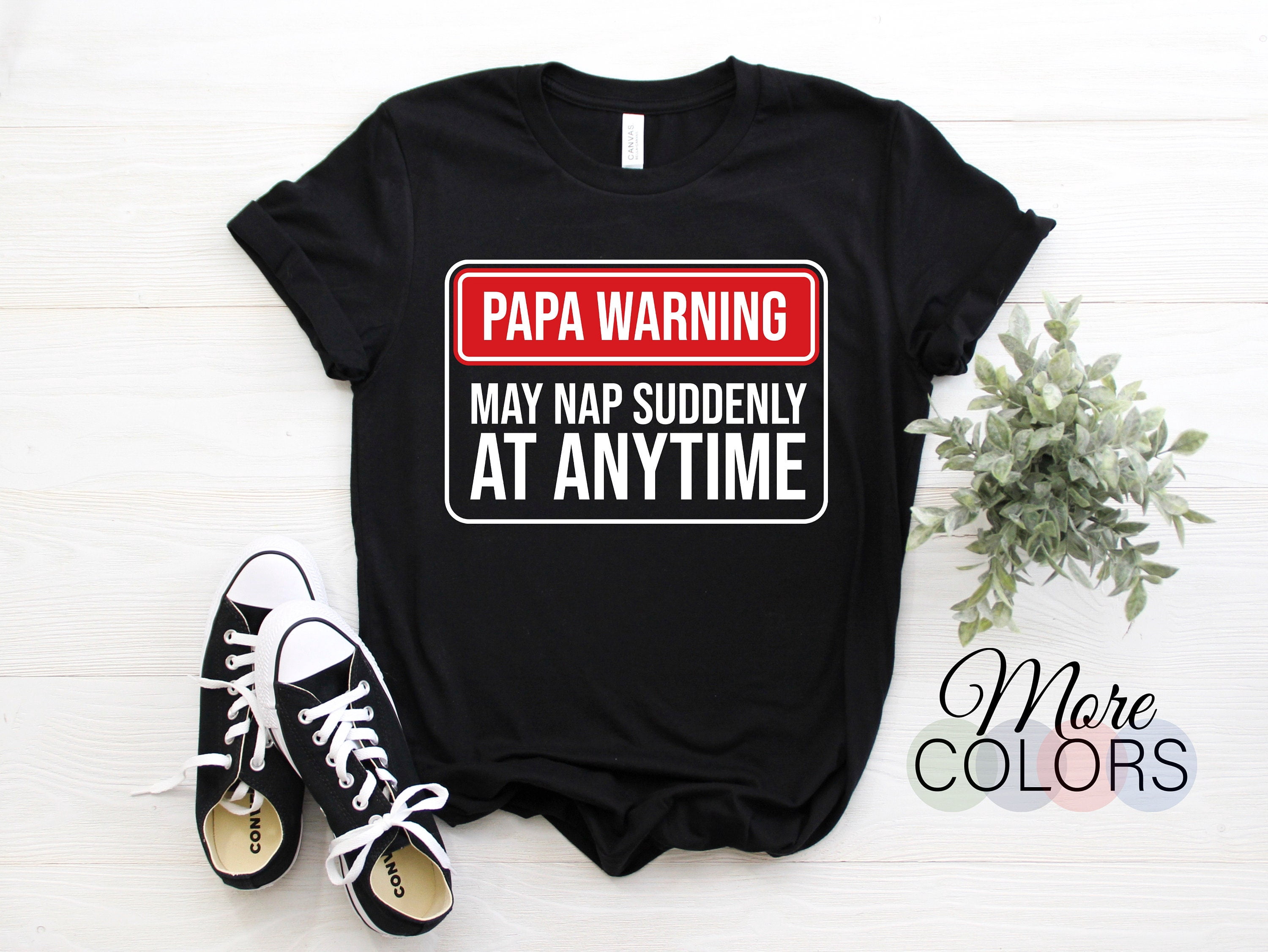 Funny Papa Warning Sign May Nap Suddenly At Any Time Vintage Dad Gifts ...
