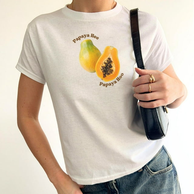 Funny Papaya Shirt Coconut Girl Top Aesthetic Summer Clothing Fruit ...