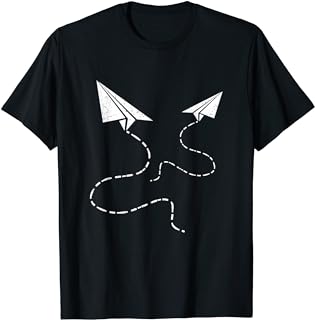 Funny Paper Airplane T-Shirt - Walmart.com