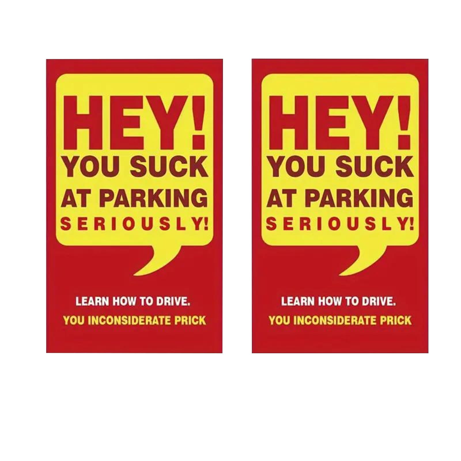 Funny Parking Violation Cards Humorous Notes for Bad Parking 50 Pack ...