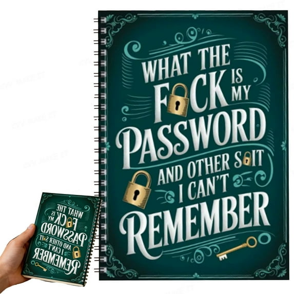 Funny Password Notebook - What The FCk My Password & Forgotten Stuff ...