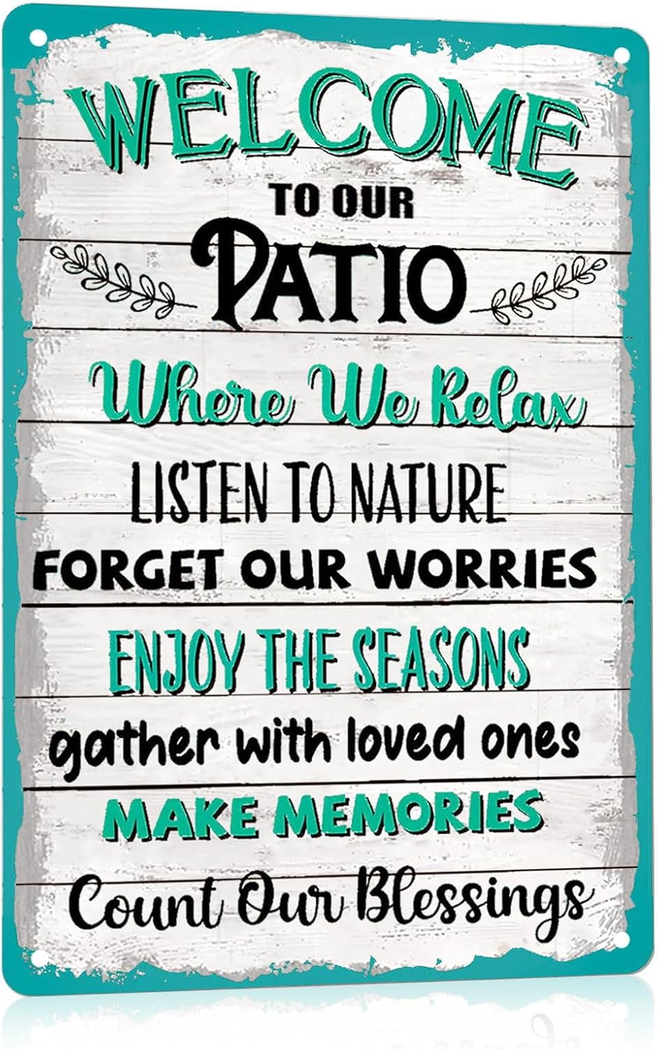 Funny Patio Signs For Outside Welcome To Our Patio Sign Outdoor Signs ...