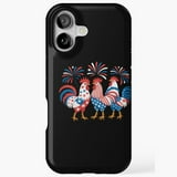 Funny Patriotic Chicken USA Kids Art iPhone Case 17 11 12 13 14 15 16 ...