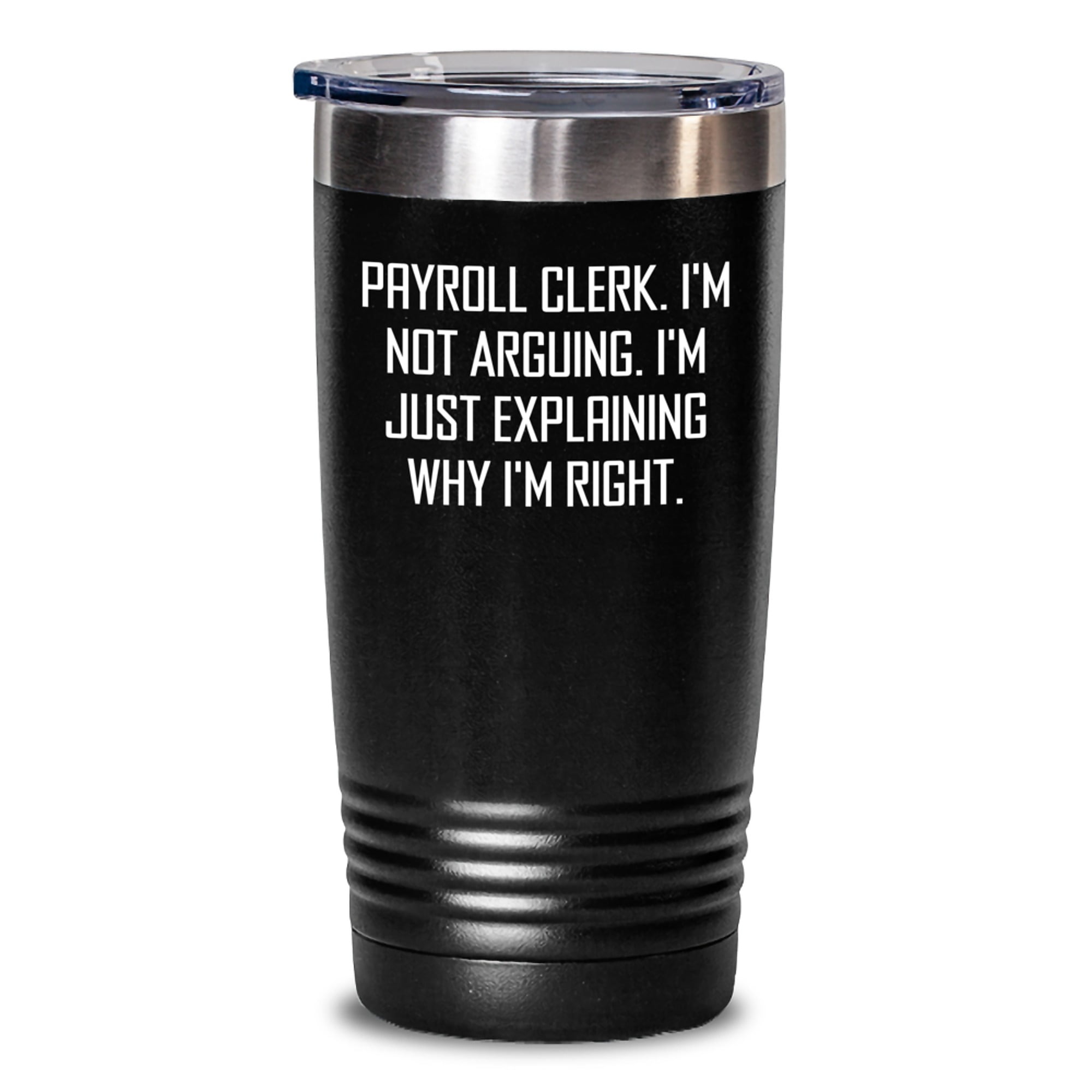 Funny Payroll Clerk Gifts for Work Valentine's Unique Tumblers from ...