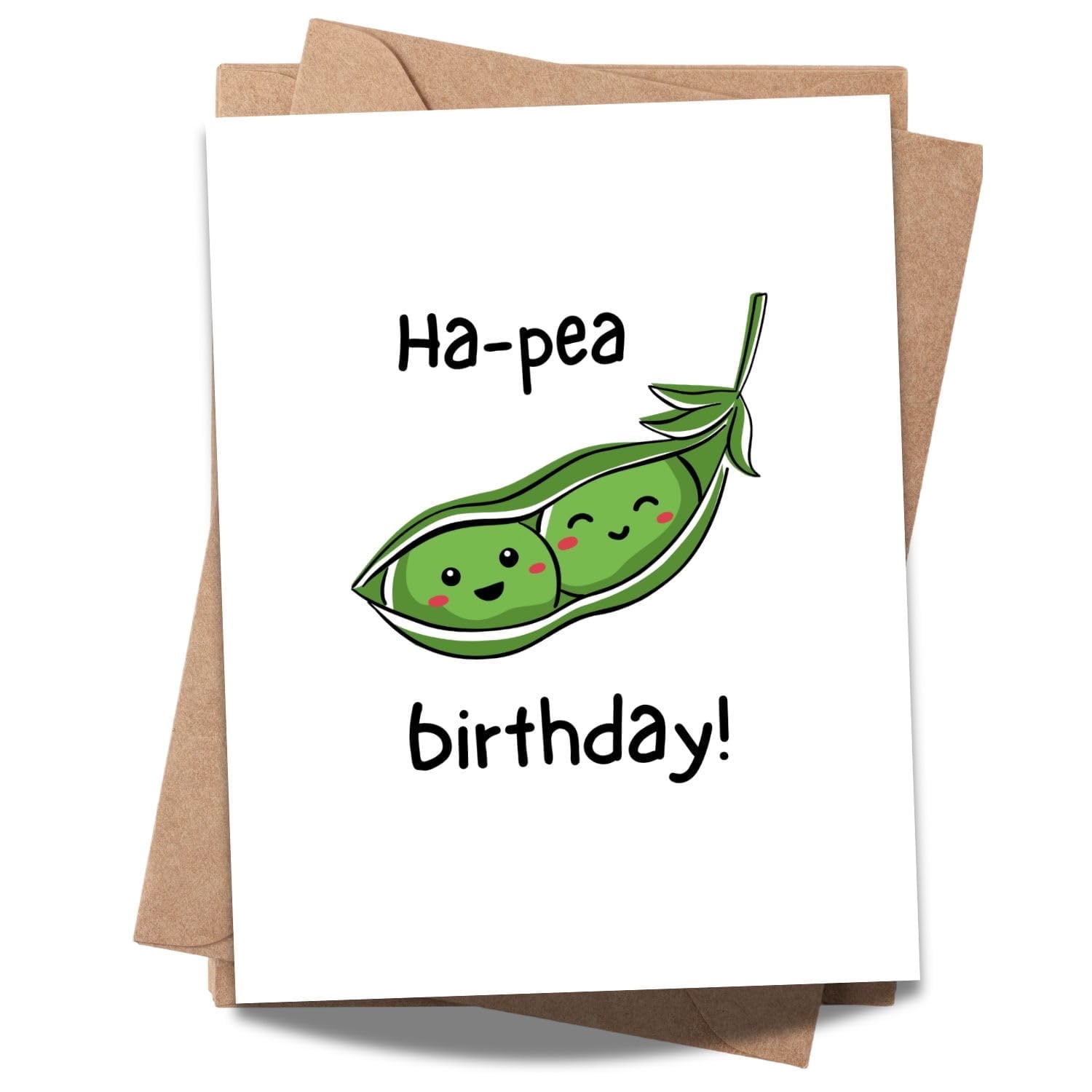 Funny Peas Birthday Card - Cute Happy Birthday Greeting Card for ...