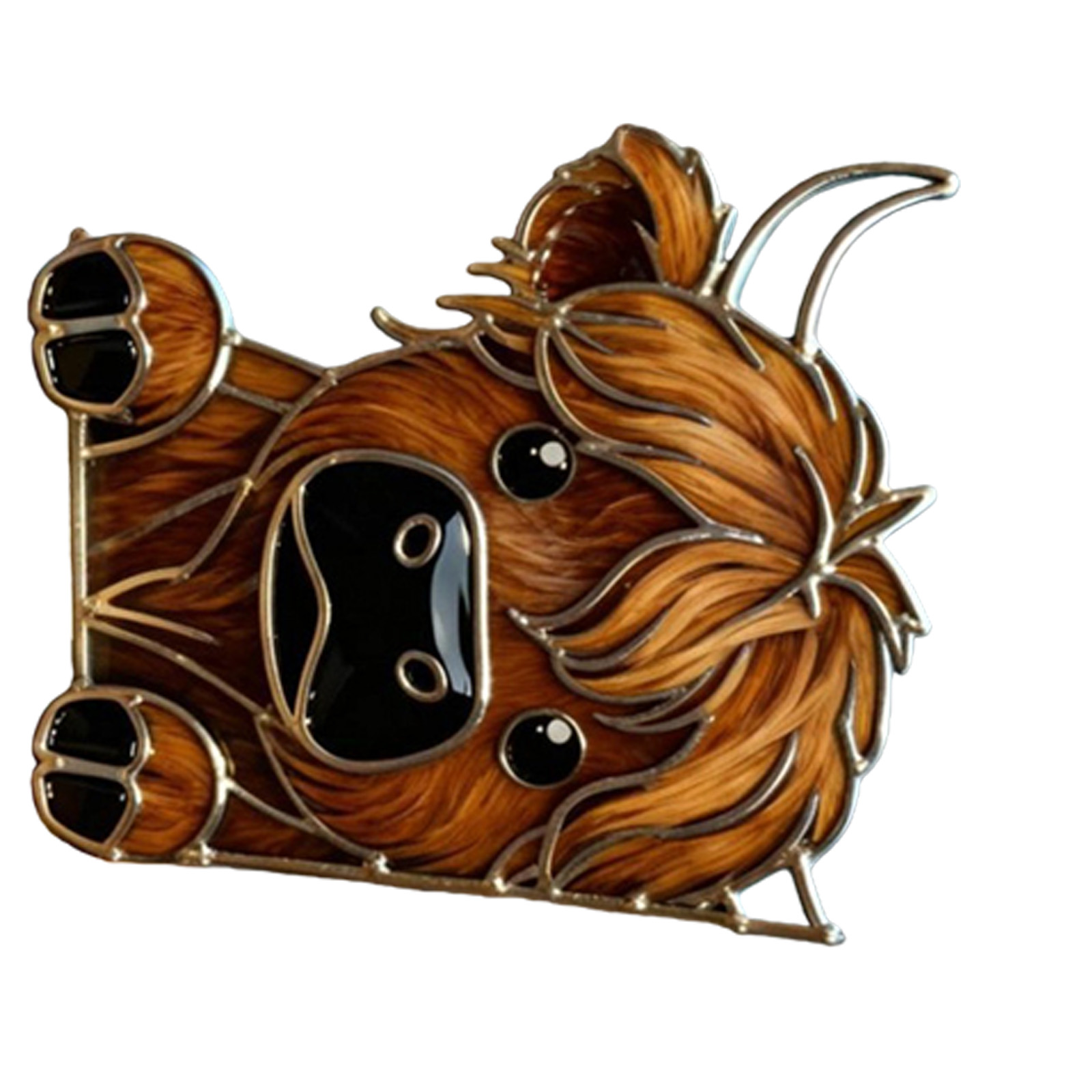 Funny Peeping Highlands Cow Window Corner Decors Home Decors for ...