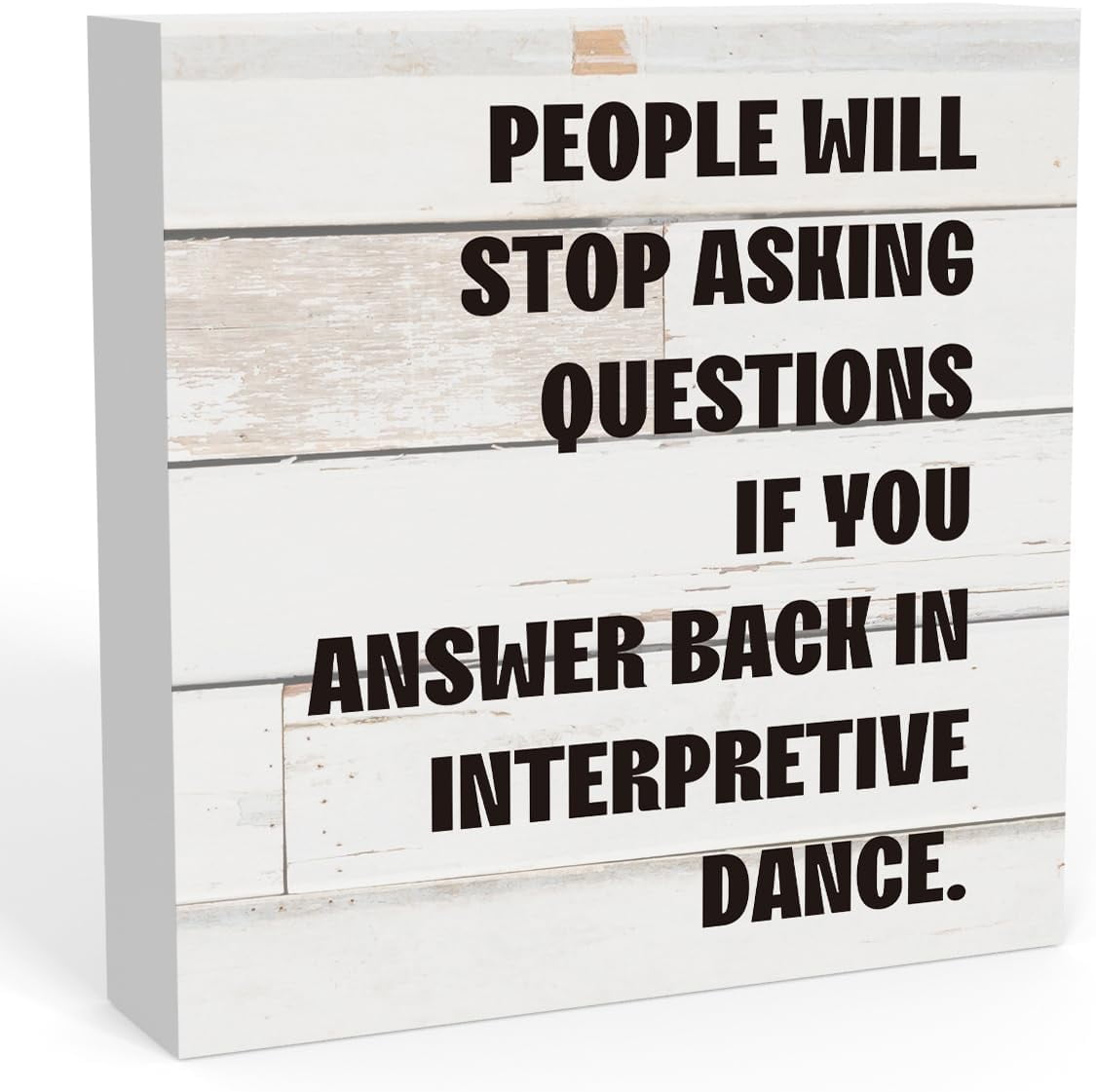 Funny People Will Stop Asking Question Sign Home Office Desk Decor For ...