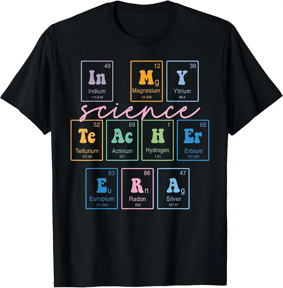 Funny Periodic Table Elements Science Teacher Unisex Graphic Short ...