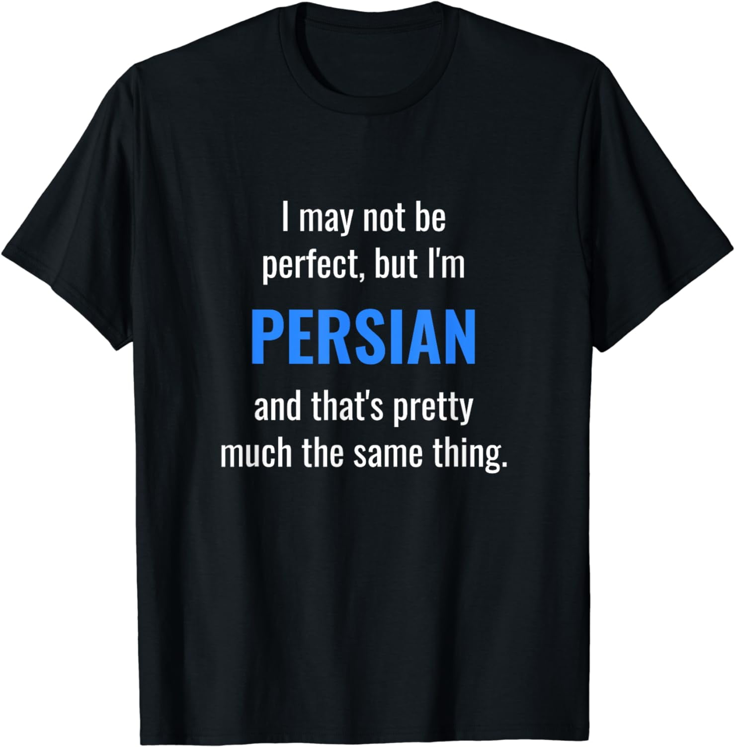 Funny Persian Design - I May Not Be Perfect T-Shirt - Walmart.com