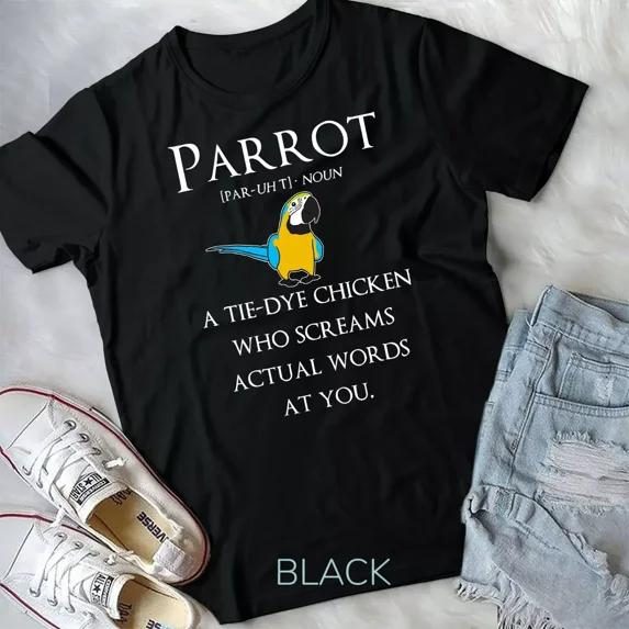 Funny Pet Parrot Definition, Humorous Macaw and Bird Lover Graphic New ...