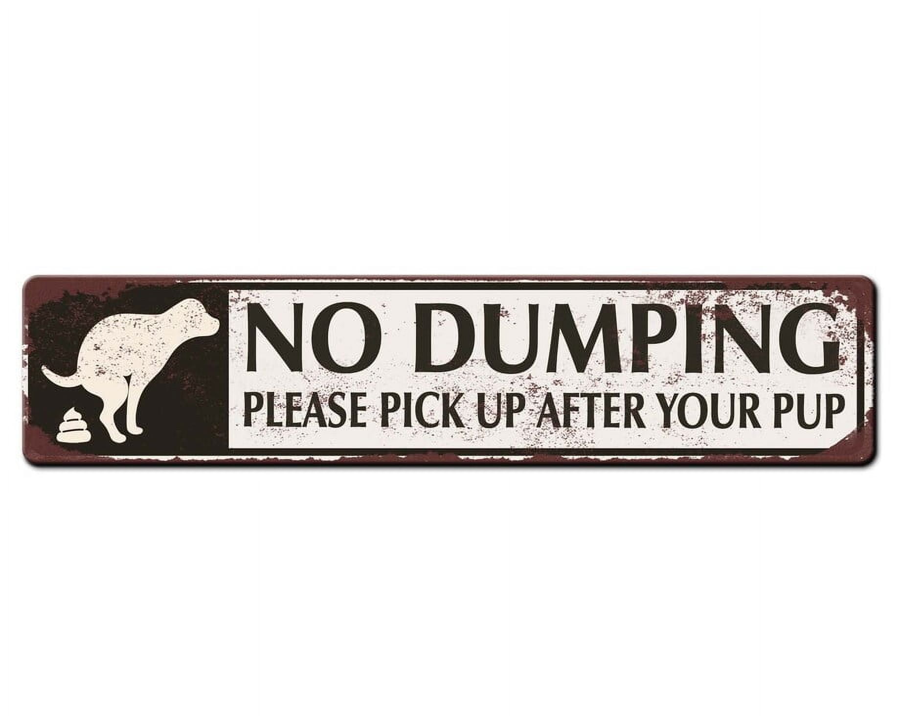 Funny Pet Poop Sign Pick up Pet Waste Notice Sign Gate Sign Pet Poop ...