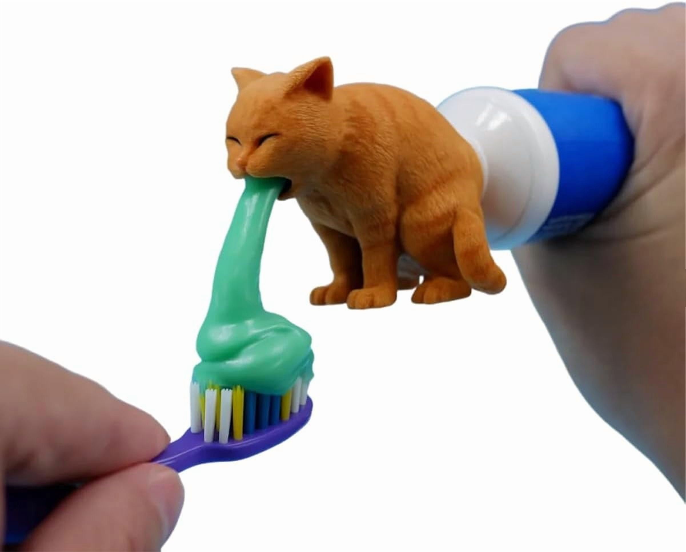 Funny Pet Toothpaste Dispensers, Creative Vomiting Cat-Shaped ...