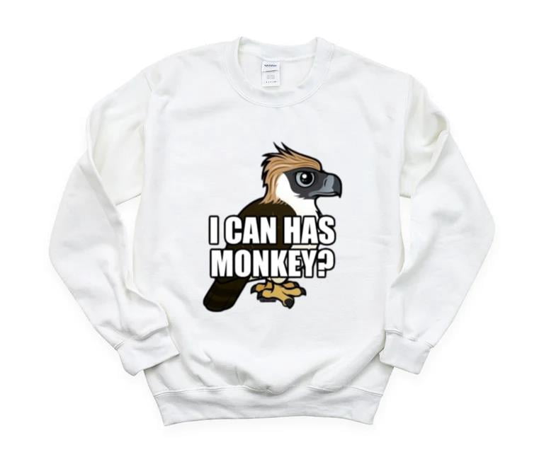 Funny Philippine Eagle Spoof Meme Bird Of Prey Nature Sweatshirt, for ...