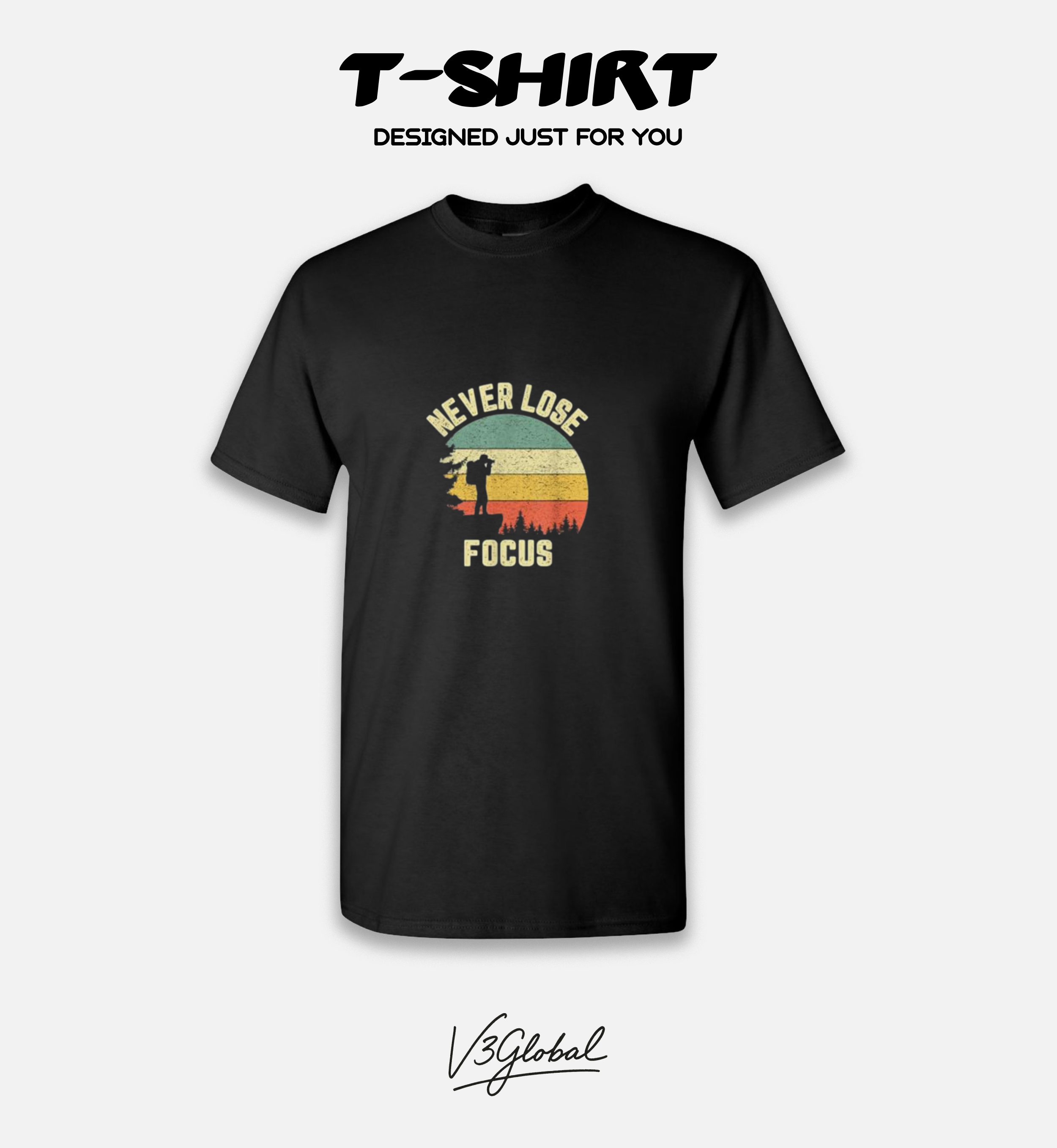 Funny Photographer Camera Humor Never Lose Your Focus Quote Art Unisex ...