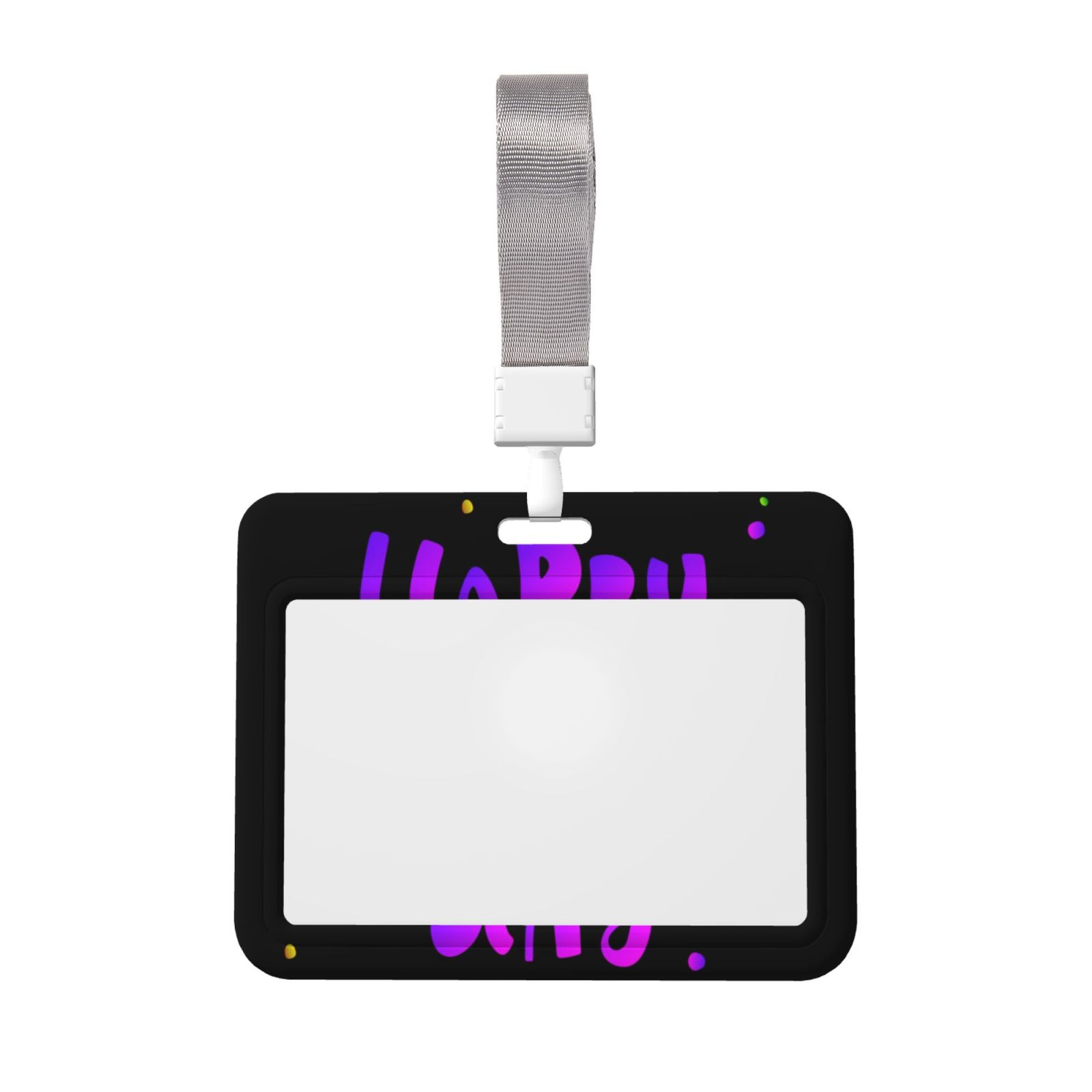 Funny Pi Day Spiral Pi Math 3.14 Badge Holder with Lanyard Horizontal ...