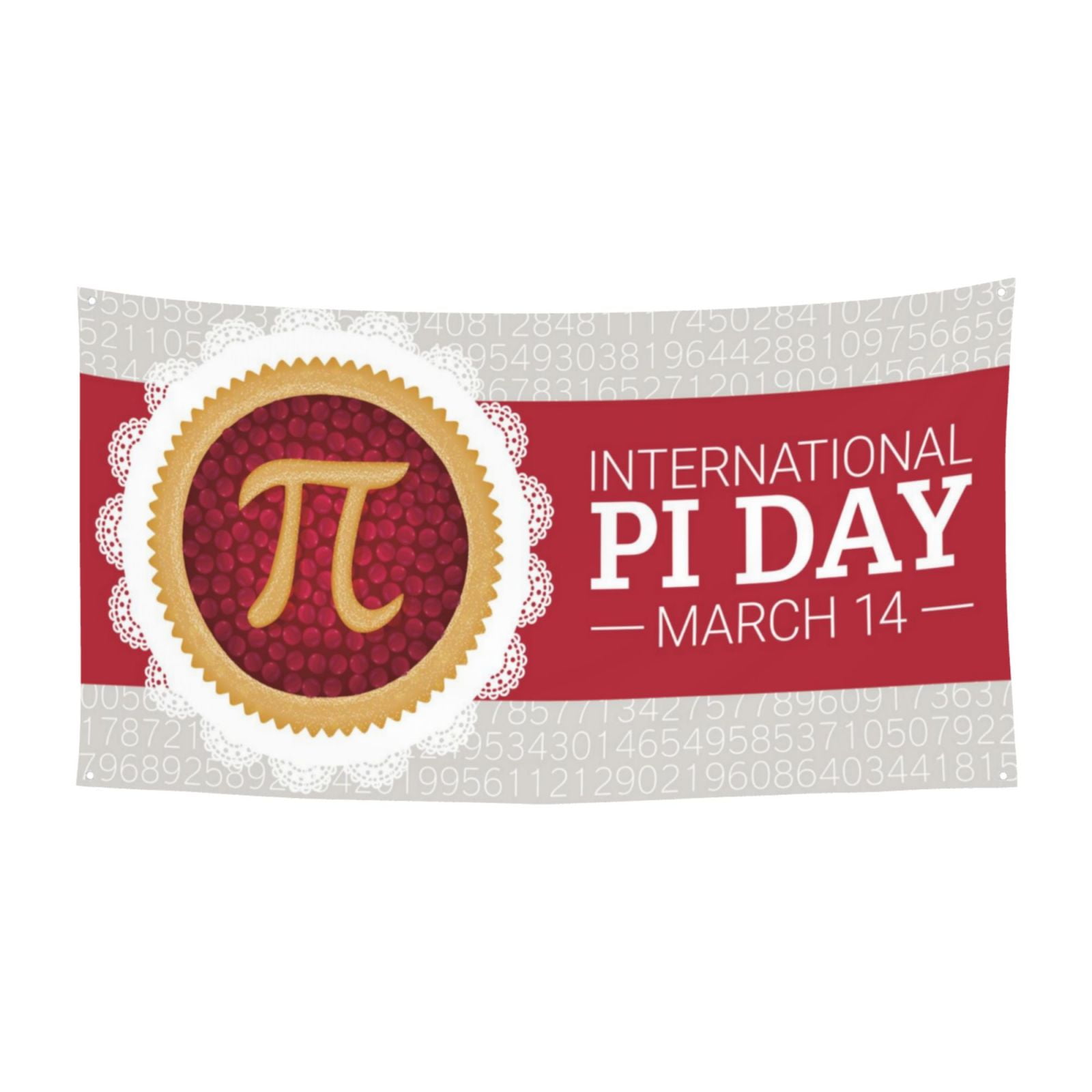Funny Pi Day Spiral Pi Math 3.14 Banner Backdrop Flag Photography ...