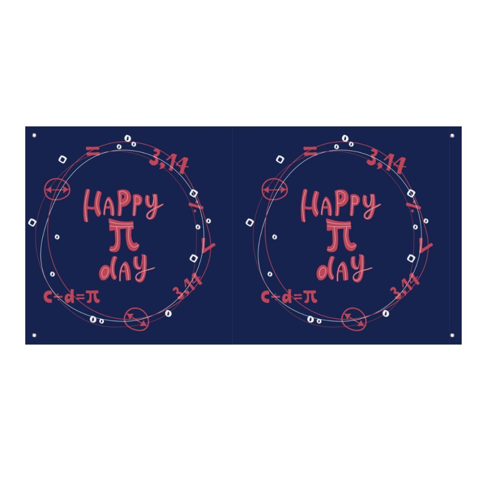 Funny Pi Day Spiral Pi Math 3.14 Banners Flag Hanging Backdrop Sign ...