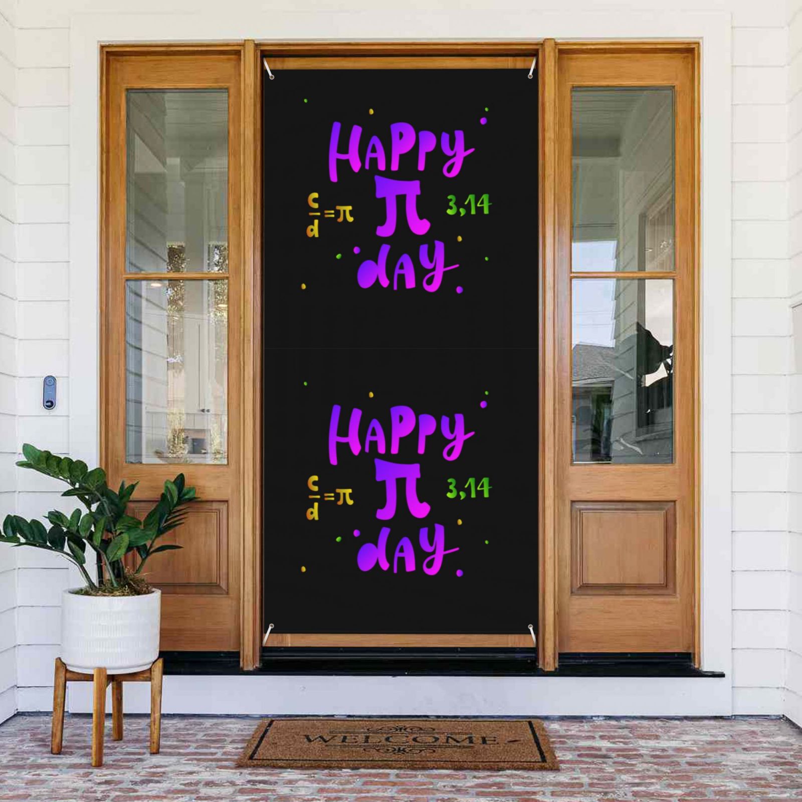 Funny Pi Day Spiral Pi Math 3.14 Door Cover Decoration Backdrop Banner ...