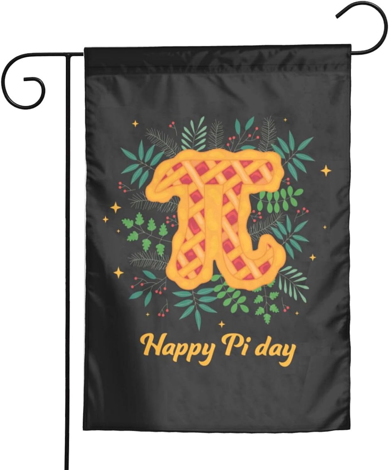 Funny Pi Day Spiral Pi Math 3.14 Flag Double Sided Garden Flags Welcome ...