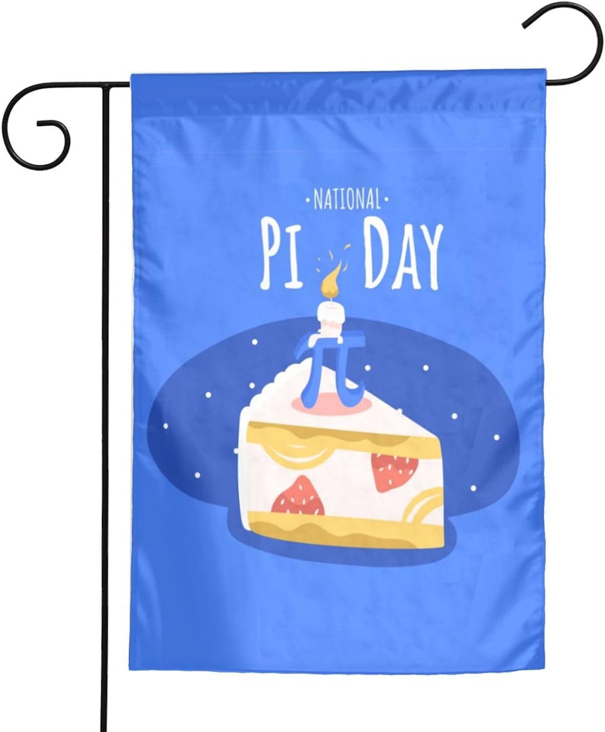 Funny Pi Day Spiral Pi Math 3.14 Flag Double Sided Garden Flags Welcome ...