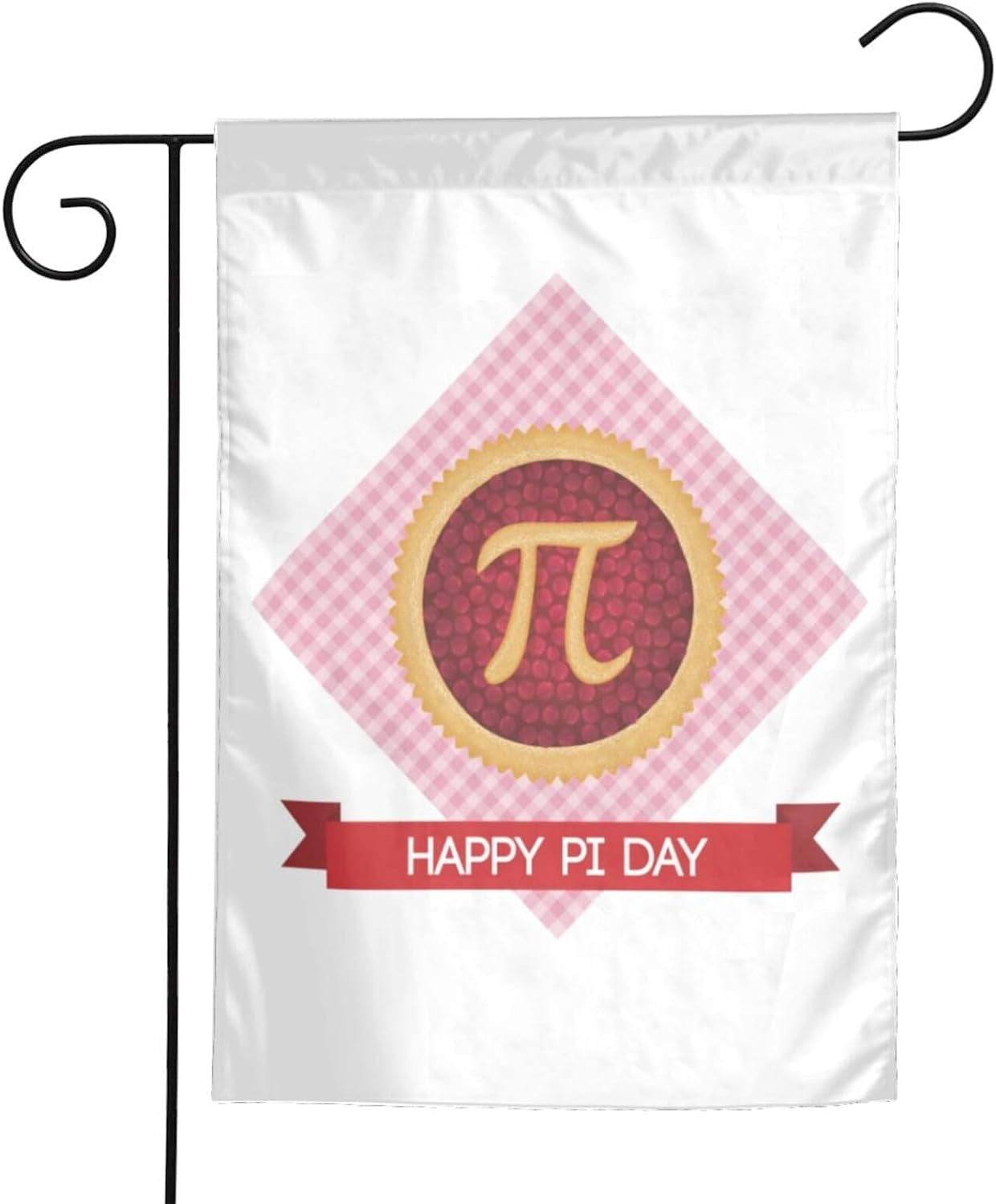 Funny Pi Day Spiral Pi Math 3.14 Flag Double Sided Garden Flags Welcome ...