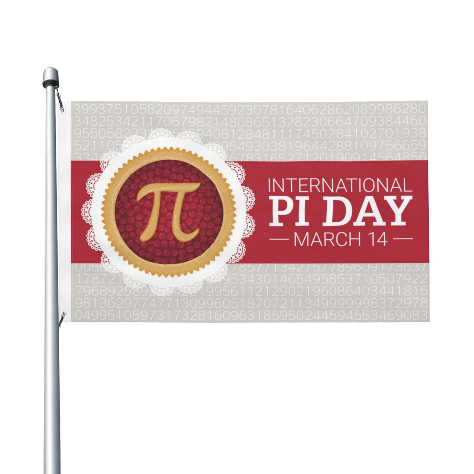 Funny Pi Day Spiral Pi Math 3.14 Garden Flags 3x5 Ft Decoration Double ...
