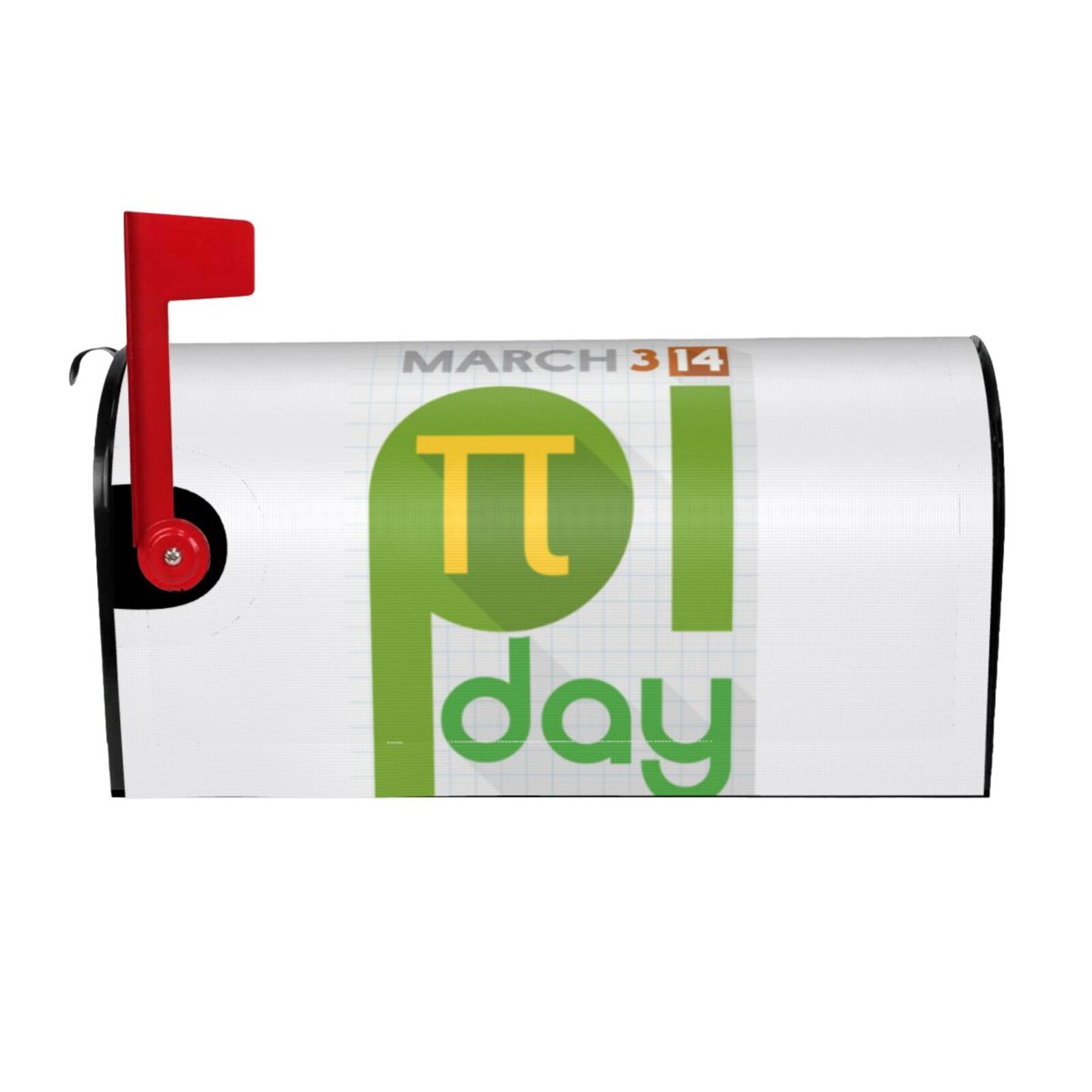 Funny Pi Day Spiral Pi Math 3.14 Magnetic Mailbox Cover Post Box For ...