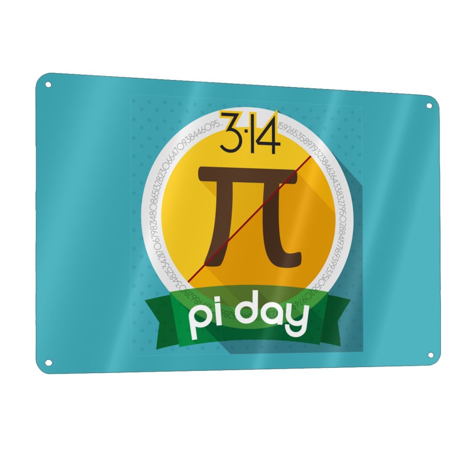Funny Pi Day Spiral Pi Math 3.14 Sign 12x8in Indoor Outdoor Metal ...