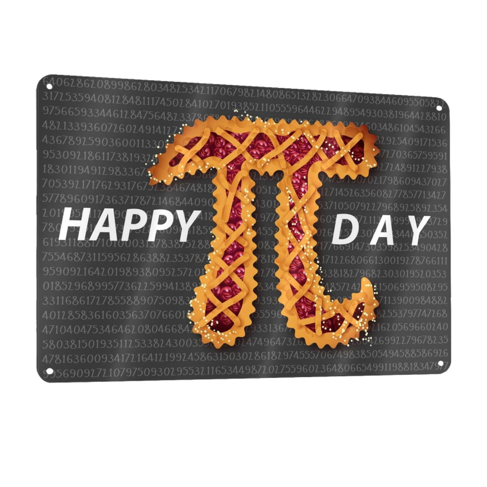 Funny Pi Day Spiral Pi Math 3.14 Sign 12x8in Indoor Outdoor Metal ...