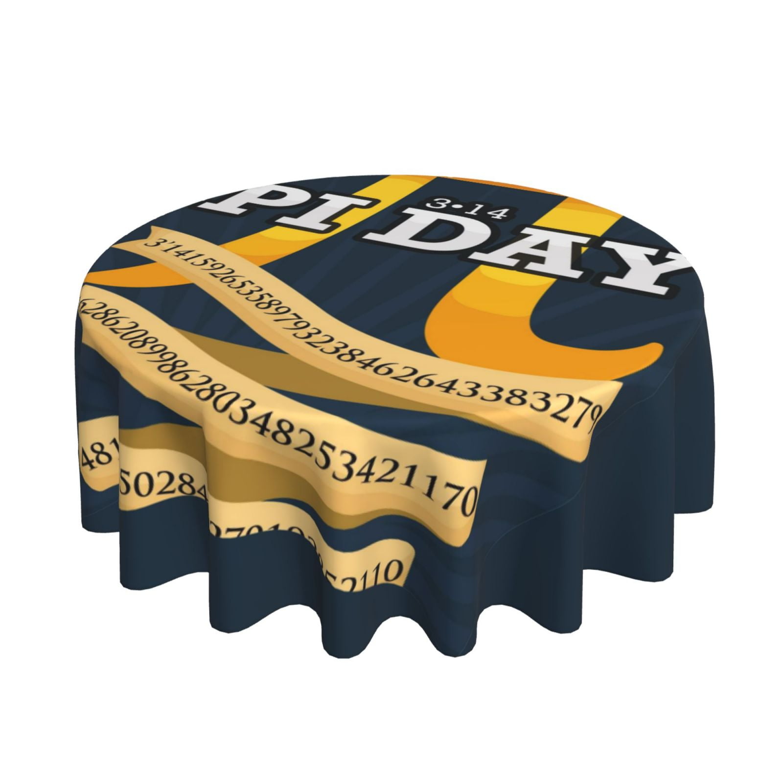 Funny Pi Day Spiral Pi Math 3.14 Tablecloth 60in Round Table Cloth ...