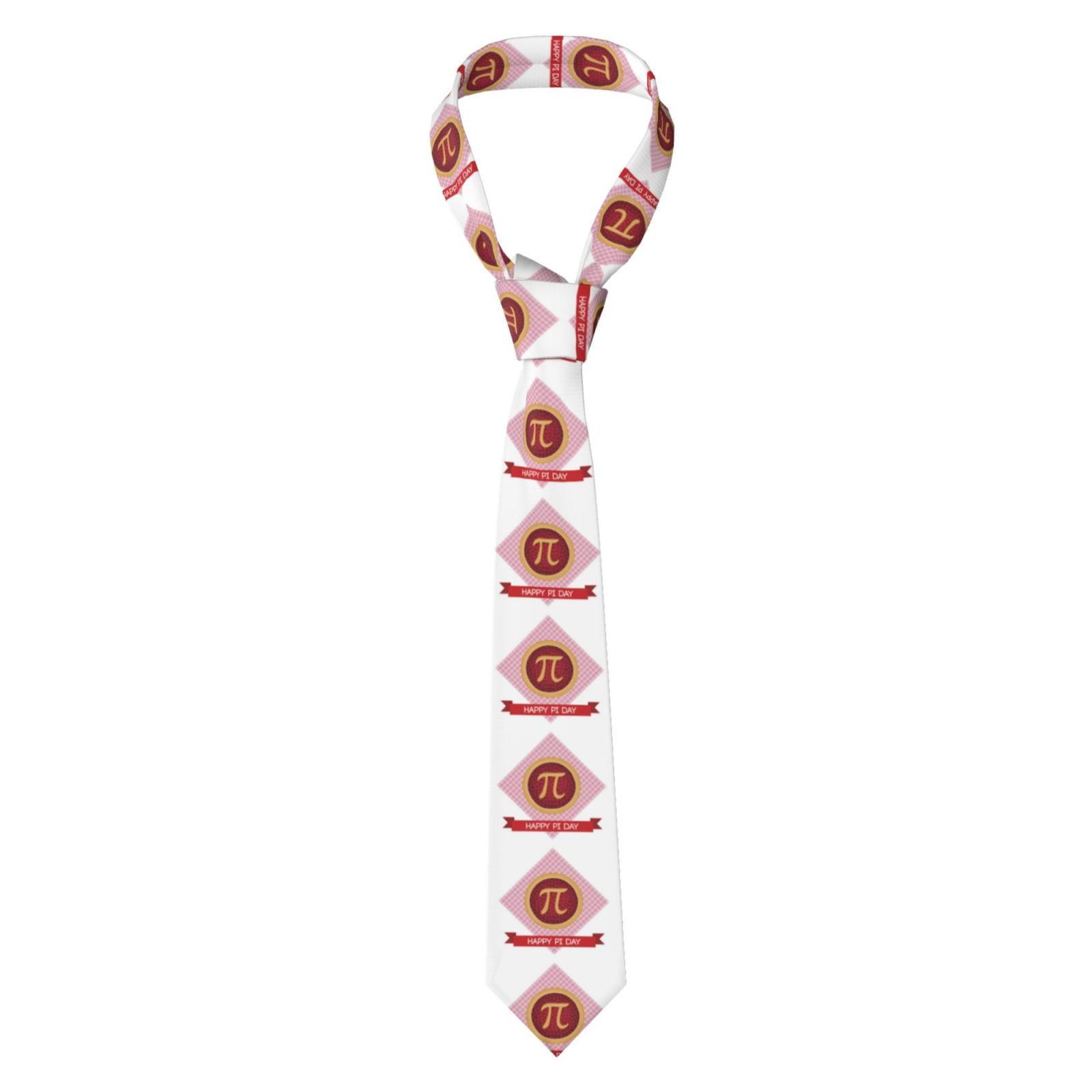 Funny Pi Day Spiral Pi Math 3.14 Ties for Men Business Wedding Party ...