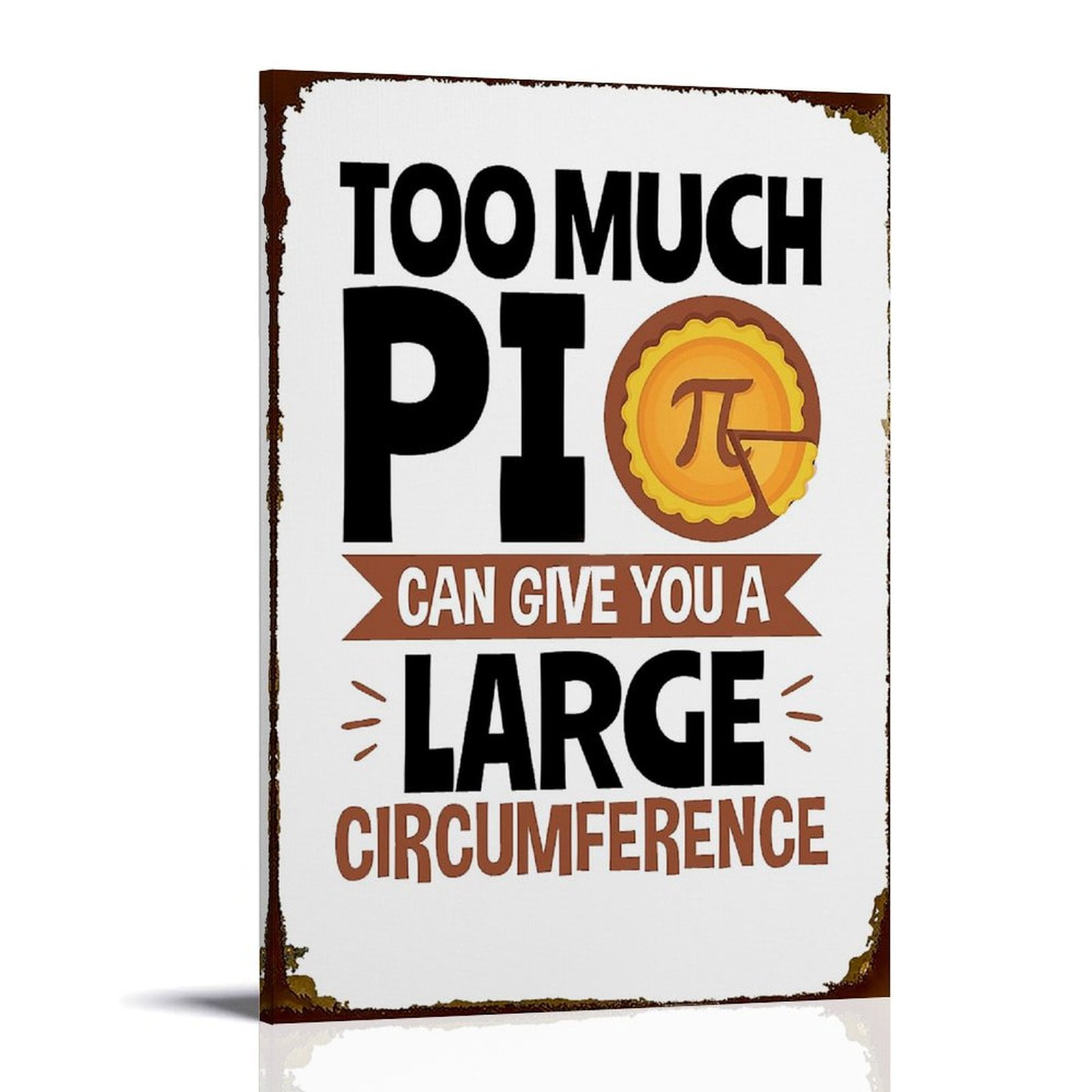 Funny Pi Day Too Painting Vintage Poster Picture Print Wall Art Poster ...
