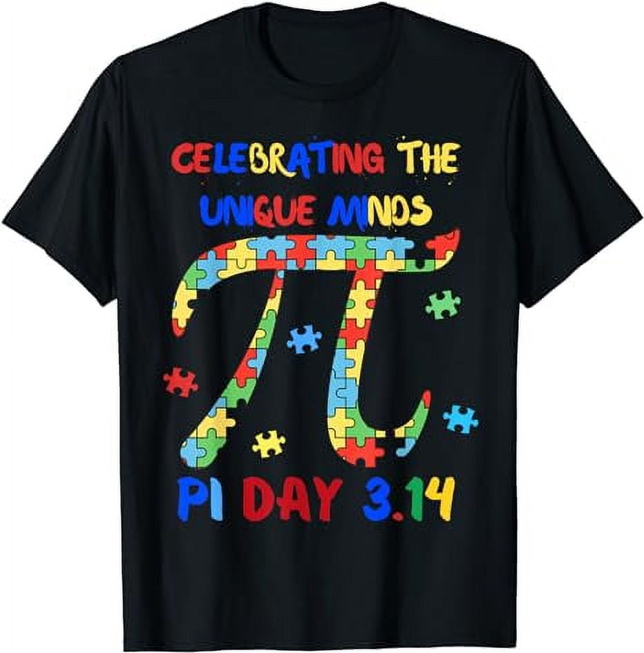 Funny Pi Symbol Design for Autism Awareness - Pi Day Autism T-Shirt ...