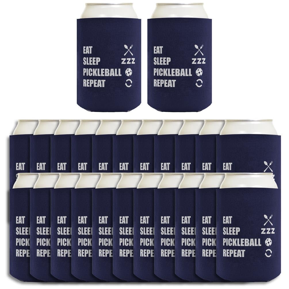 Funny Pickleball Gifts Eat Sleep Pickleball Repeat Iconography 24-Pack ...