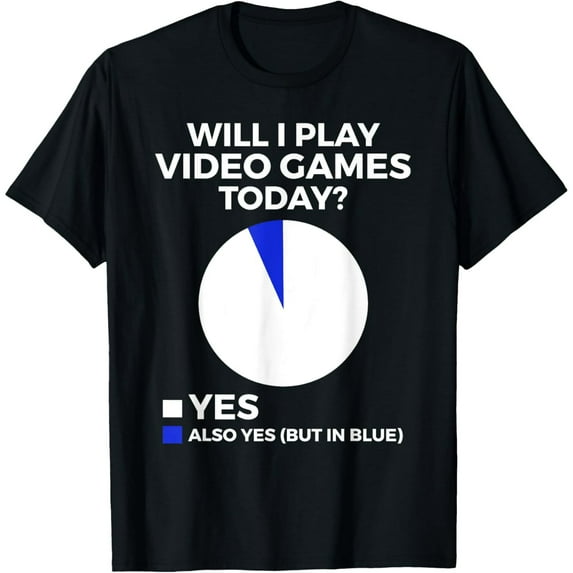 Funny Pie Chart Gamer Unisex Gift Graphic Short Sleeve T-Shirt ...
