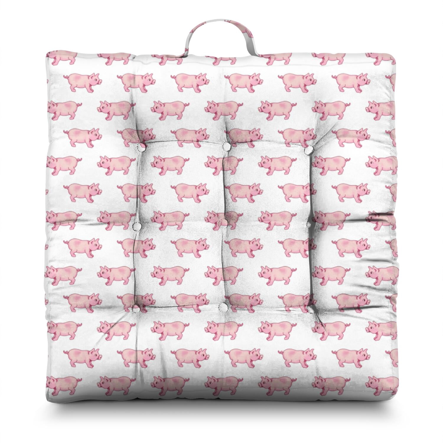 Funny Pig Cartoon Tatami Mat - Extra-Thick Floor Pillow for Meditation ...