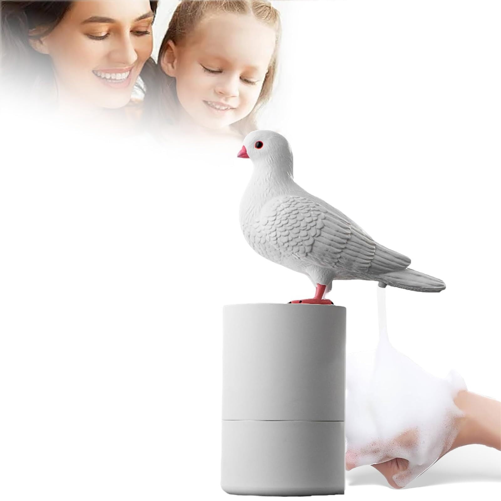 Funny Pigeon Pooping Soap Dispenser Bird Hand Soap Pump for Bathroom ...