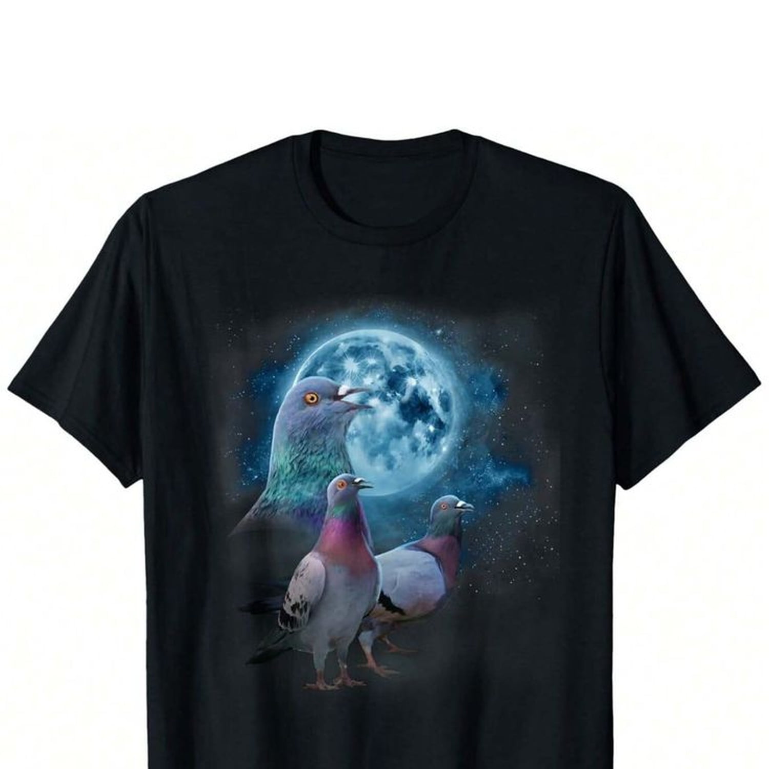 Funny Pigeon S1Hirt - Funny PigeonS1 Howling At The Moon T-S1Hirt ...