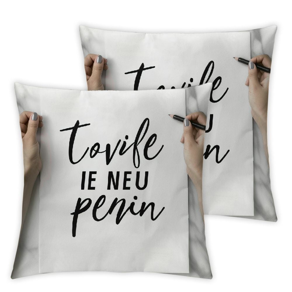 Funny Pillowcase, Everything's Fine - Positive Cushion Cover， Throw ...